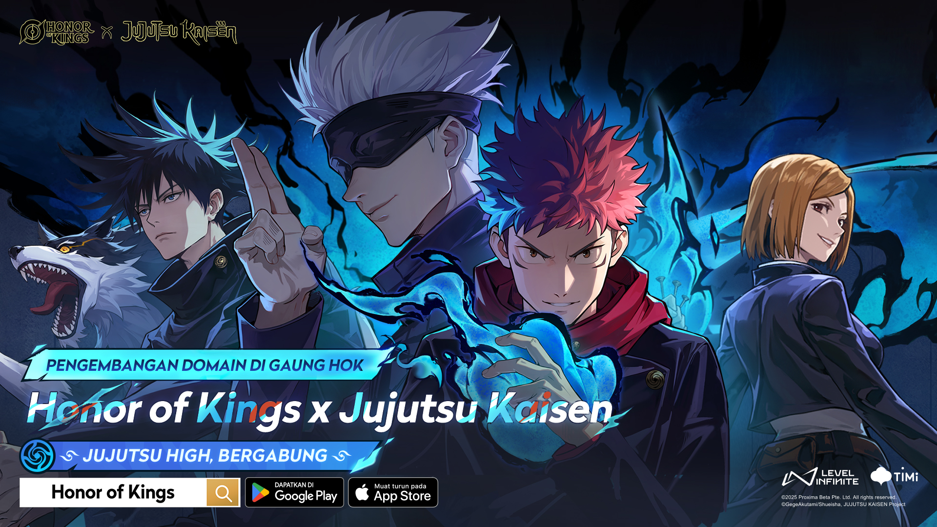 Gojo & Yuji Masuk Arena! Crossover Jujutsu Kaisen x Honor of Kings ...